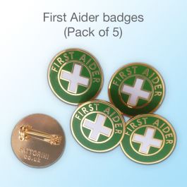 First Aider Metal Enamel Badge 1st Badge