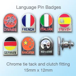Language lapel pin bage 1st Badge