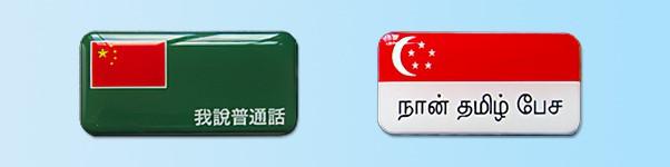 Metal Flag Badges and Cufflinks 1st Badge