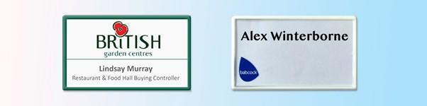 Nameholder Badges for Conferences with perforated paper inserts ...